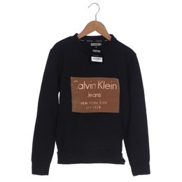 Calvin Klein Jeans Damen Sweatshirt, schwarz, Gr. 38