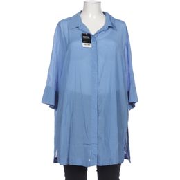 Selection by Ulla Popken Damen Bluse, blau, Gr. 50