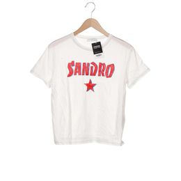 Sandro Damen T-Shirt, weiß, Gr. 36