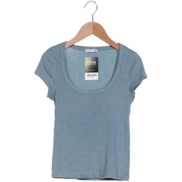 Bershka Damen T-Shirt, blau, Gr. 36