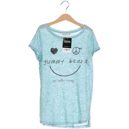 Bershka Damen T-Shirt, türkis, Gr. 34