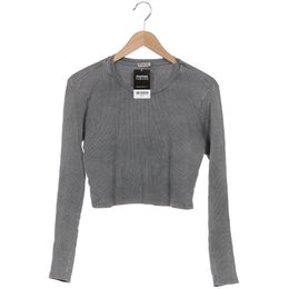 stradivarius Damen Langarmshirt, grau, Gr. 42