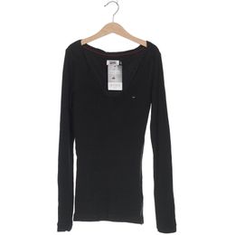 Tommy Jeans Damen Langarmshirt, schwarz, Gr. 36