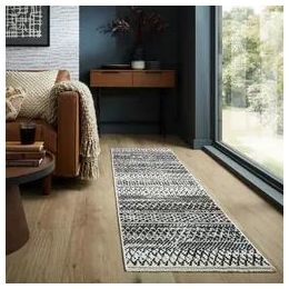 Teppich FLAIR RUGS "Camino Abstraktes" Teppiche Gr. B: 60cm, 8mm, L: 230cm, grau Abstraktes Teppich