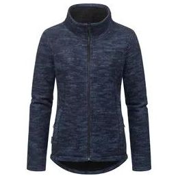 Strickjacke Ragwear "Liram Melange" Gr. M (38), blau (navy) Damen Strickjacken Kuschelige Übergangsjacke in Strick-Optik