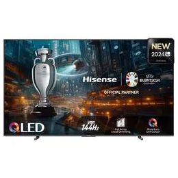 E (A bis G) HISENSE QLED-Fernseher "100E77NQ PRO" Fernseher 4K UHD, QLED Gr. 100, grau (dunkelgrau)