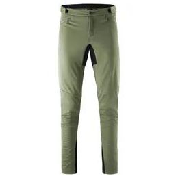 Fahrradhose Gonso "Trail Pants Softshell M" Gr. 5XL, Normalgrößen, grün (schilfgrün) Herren Hosen Softshell-Radhose, atmungsaktive MTB-Hose ohne Sitzpolster