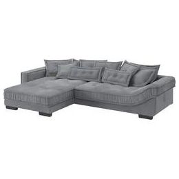 Ecksofa Inosign "Diwan II, L-Form" Sofas Gr. B/H/T: 334cm x 67cm x 207cm, Soft clean, mega-Recamiere links, grau (novaclean avanti 1 stone) Wahlweise mit Kaltschaumpolsterung bis 140 kg belastbar