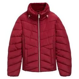 Tom Tailor Damen Wasserabweisende Pufferjacke, rot, Uni, Gr. XXL