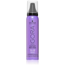 Schwarzkopf Professional IGORA Expert Mousse Schaumtönung für das Haar Farbton 3-0 Dark Brown Natural 100 ml