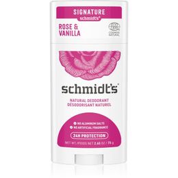 Schmidt&#39;s Schmidt's Rose + Vanilla festes Deo ohne Aluminiumsalze 75 g