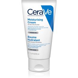 CeraVe Moisturizers feuchtigkeitspendende Creme für Gesicht und Körper für trockene und sehr trockene Haut 50 ml