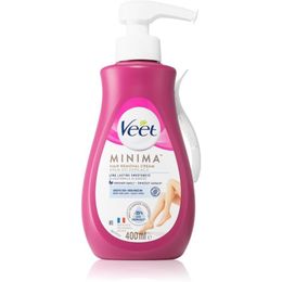 Veet Minima Sensitive Skin Enthaarungscreme für empfindliche Oberhaut Aloe Vera mit Vitamin E 400 ml