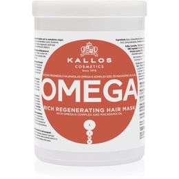 Kallos KJMN Professional Omega nährende Haarmaske mit Omega 6 Fettsäuren und Macadamiaöl 1000 ml