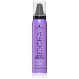 Schwarzkopf Professional IGORA Expert Mousse Schaumtönung für das Haar Farbton 5-0 Light Brown Natural 100 ml