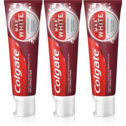 Colgate Max White Luminous Zahnpasta für strahlende Zähne 3 x 75 ml