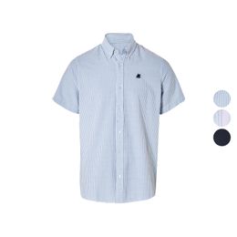 Livergy® x Grand Polo Herren Hemd in luftiger Seersucker-Struktur