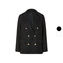 Esmara® Damen Doppelreihiger Blazer in Bouclé-Qualität