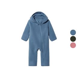 lupilu® Baby Teddyfleece-Overall mit abknöpfbarer Kapuze