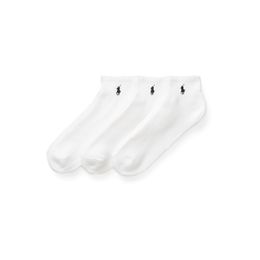 Polo Ralph Lauren Socken 'QUARTER' Herren Gr&ouml;&szlig;e 41/46 schwarz / wei&szlig;
