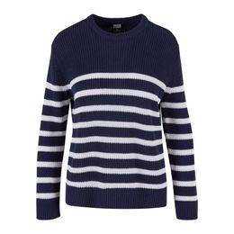 Urban Classics Pullover Damen Gr&ouml;&szlig;e 5XL navy / wei&szlig;