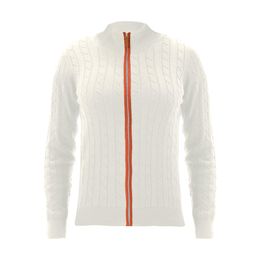 Giorgio Di Mare Strickjacke Damen Gr&ouml;&szlig;e XXL ecru / orange