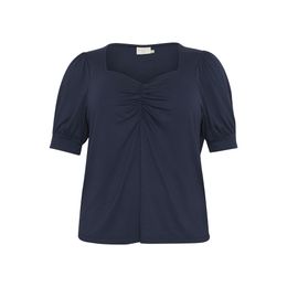 Kaffe CURVE Shirt 'KC Sissy' female size L marine blue