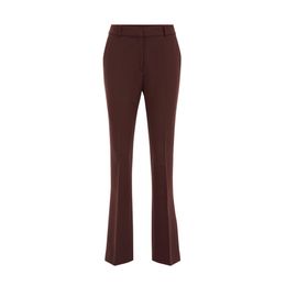 WE Fashion B&uuml;gelfaltenhose Damen Gr&ouml;&szlig;e 32 dunkelbraun