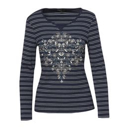 Koroshi T-Shirt Damen Gr&ouml;&szlig;e L navy / silber