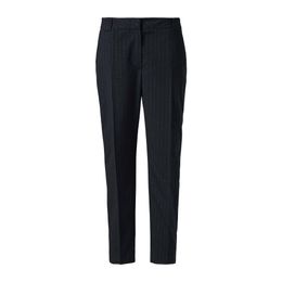 comma, COMMA B&uuml;gelfaltenhose Damen Gr&ouml;&szlig;e 46 marine / silber