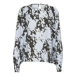 Kaffe Bluse 'Louise' Damen Gr&ouml;&szlig;e L beige / schwarz