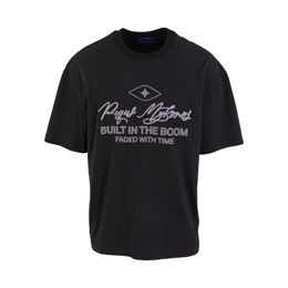 PEQUS T-Shirt 'Built in the Boom' Herren Gr&ouml;&szlig;e XS grau / schwarz