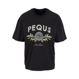 PEQUS T-Shirt 'Olive Coin Relic' Herren Gr&ouml;&szlig;e XL grau / oliv / schwarz / wei&szlig;