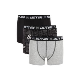 WE Fashion Unterhose Jungen Gr&ouml;&szlig;e 122/128 grau / schwarz / wei&szlig;