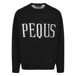 PEQUS Pullover Herren Gr&ouml;&szlig;e M schwarz / wei&szlig;