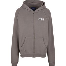 PEQUS Sweatjacke Herren Gr&ouml;&szlig;e XS schlammfarben / greige