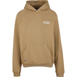 PEQUS Sweatshirt Herren Gr&ouml;&szlig;e S beige / wei&szlig;