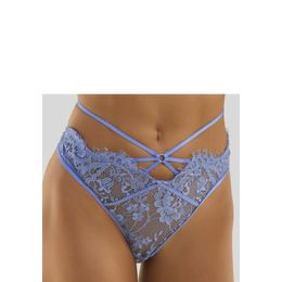 Lascana String blauviolet Gr. 44/46 für Damen. Körpernah