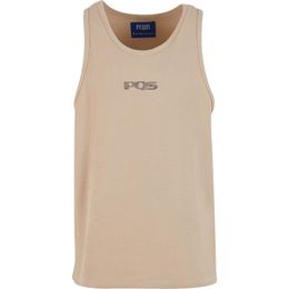 PEQUS Top 'Island Defender' Herren Gr&ouml;&szlig;e L beige / dunkelbeige