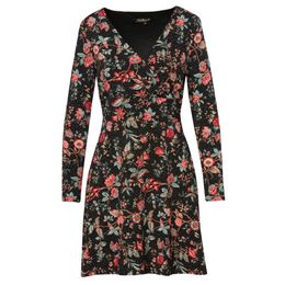 Koroshi Kleid Damen Gr&ouml;&szlig;e 38 mischfarben / schwarz Sommerkleid