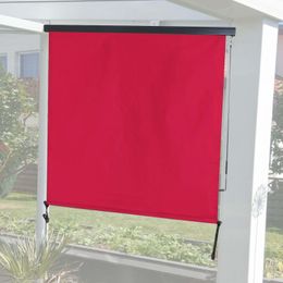 Vertikalmarkise MCW-F42, Senkrechtmarkise Sichtschutz Au&szlig;enrollo Rollo, UV-Schutz 50 Stoff ~ 250x180cm, bordeaux-rot