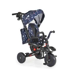 Byox Dreirad Tricycle Pluto, faltbar, EVA-Reifen, Schiebestange, Sitz drehbar blau