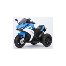 Moni Kinder Elektromotorrad Hurricane drei R&auml;der, Musikfunktion, R&uuml;ckw&auml;rtsgang blau