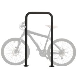 Fahrradb&uuml;gel MCW-N42, Fahrradst&auml;nder Anlehnb&uuml;gel B&uuml;gel Absperrung, In-/Outdoor Stahl pulverbeschichtet 120x70x12cm
