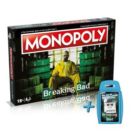 Winning Moves Monopoly - Breaking Bad (deutsch/englisch) + Top Trumps Brettspiel Gesellschaftsspiel