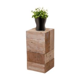 Blumentisch MCW-A15, Blumens&auml;ule Blumenst&auml;nder, Tanne Holz rustikal massiv MVG-zertifiziert ~ 60cm