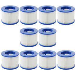 Wasserfilter f&uuml;r Whirlpool MCW-E32, Ersatzfilter Filterkartusche Filterpatrone Lamellenfilter, Zubeh&ouml;r ~ 10 St&uuml;ck