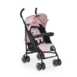 Moni Kinderwagen, Buggy Jerry, Sonnendach, schwenkbare Vorderr&auml;der, EVA-R&auml;der rosa schwarz