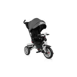 Lorelli Tricycle Speedy, Luftreifen, drehbarer Sitz, Musik, Licht, Schubstange schwarz grau