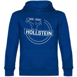 multifanshop Kapuzen Sweatshirt - Holstein - Meine Fankurve - Druck wei&szlig; - Hoodie
